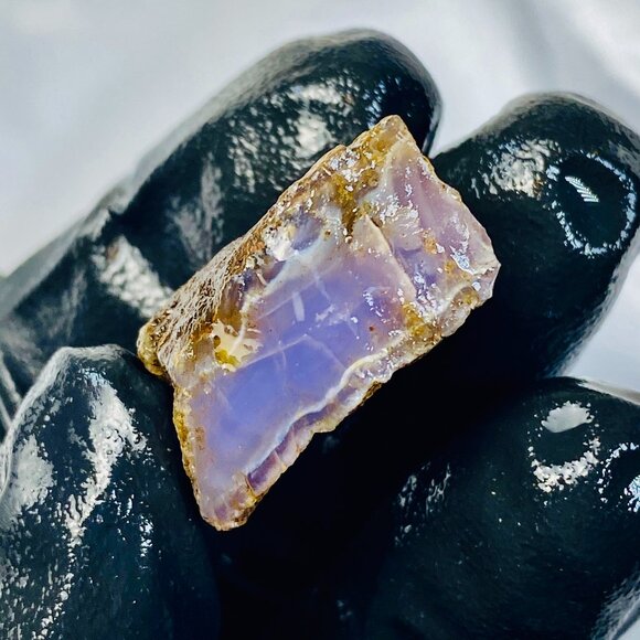 Accents | Holly Blue Agate Quartz Banding Banded Rare Stone Slab Slice ...
